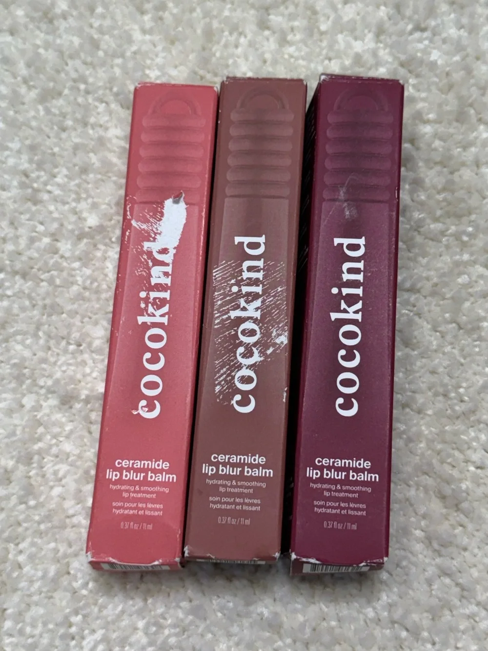 Cocokind | Makeup | Cocokind Ceramide Lip Blur Balm Trio Lip Gloss Pink ...